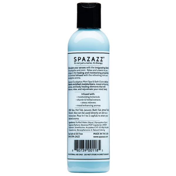 Eucalyptus Mint Stimulate Elixir - Spazazz® Spa Aromatherapy Liquid 9 ...